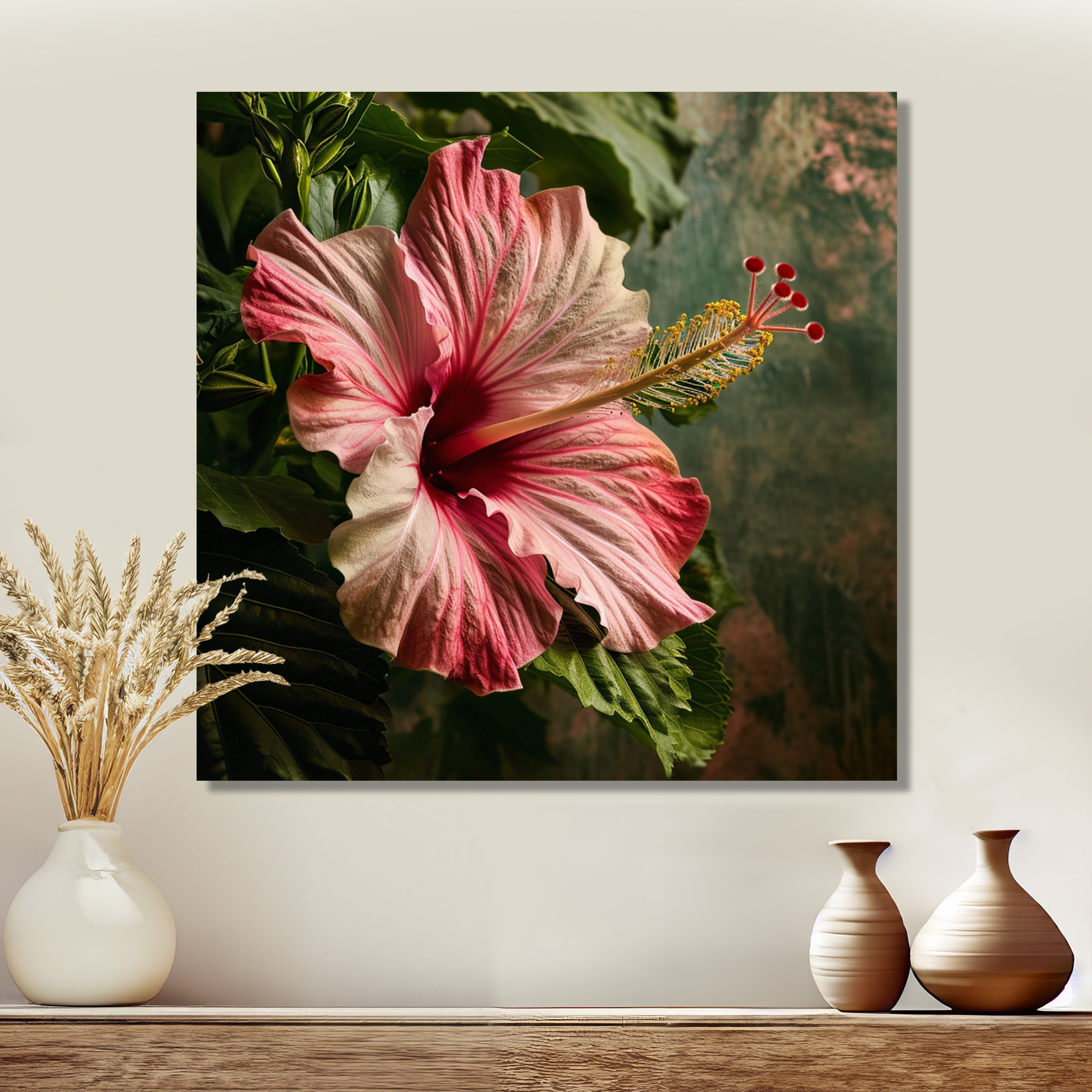 Bay Isle Home™ Hibiscus Tropical Flower Close-Up In The Wild - Hibiscus ...