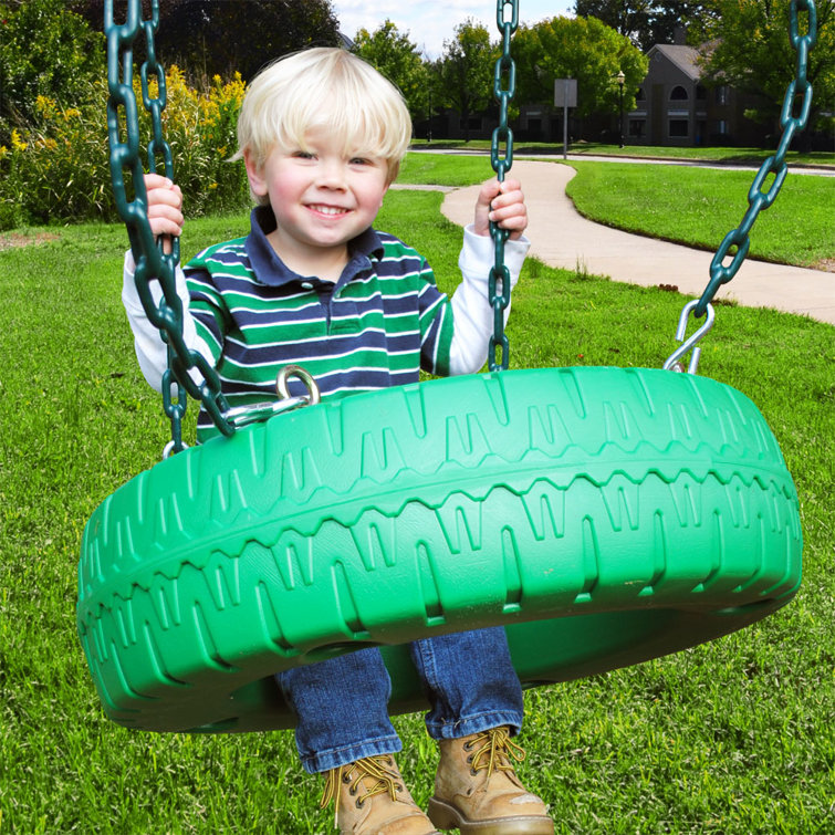 Creative Playthings Single Axis Tire Swing & Reviews | Wayfair