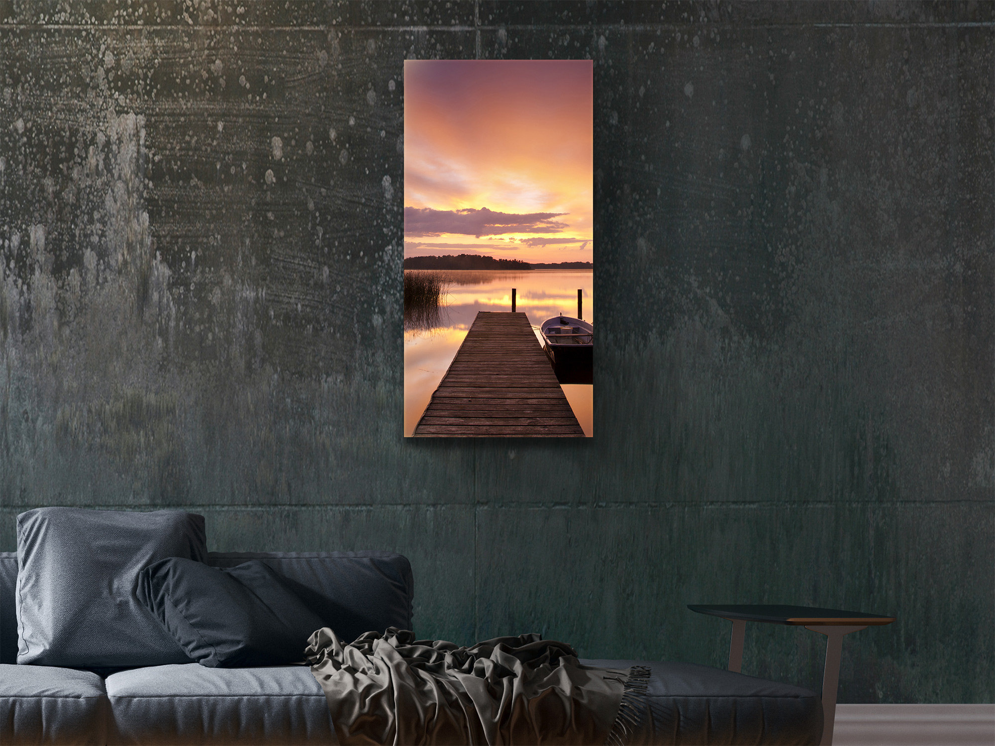 Luxury Design Living Sunset Pier Glass Print - Wayfair Canada