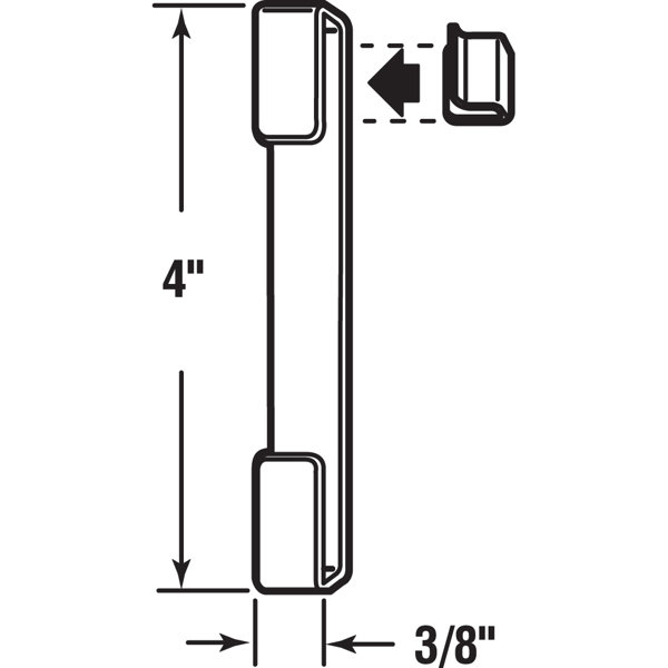 Prime-Line 4 in., Stainless Steel, Louver Glass Security Clips | Wayfair