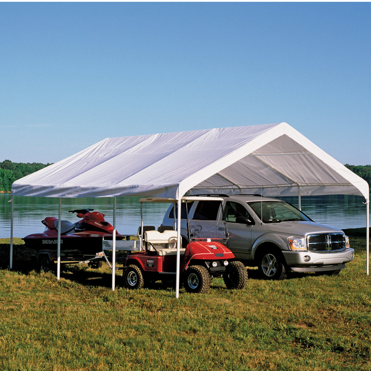 ShelterLogic Super Max 18' W x 20' D Canopy & Reviews | Wayfair