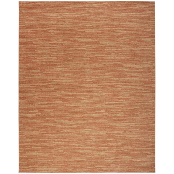 Latitude Run® Nourison Essentials Rust Indoor/Outdoor Area Rug ...