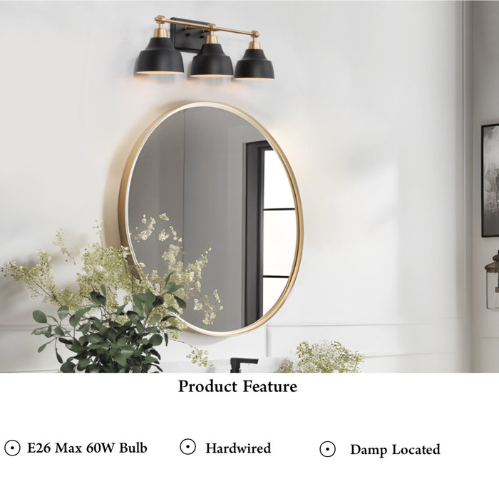 17 Stories Escarment 3 - Light Dimmable Vanity Light & Reviews | Wayfair