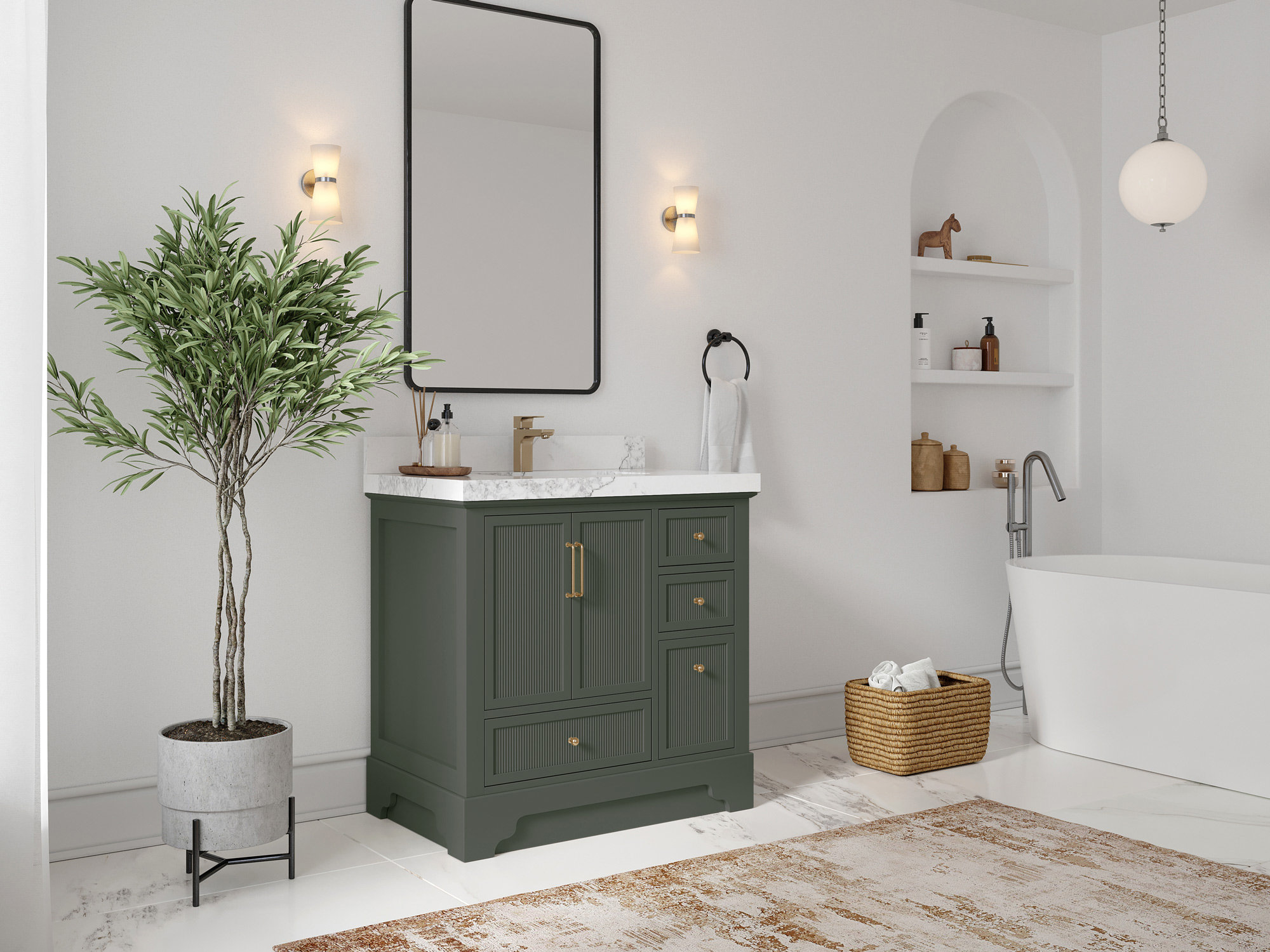 Willow Collections Alys 36'' Single Bathroom Vanity with Top | Wayfair