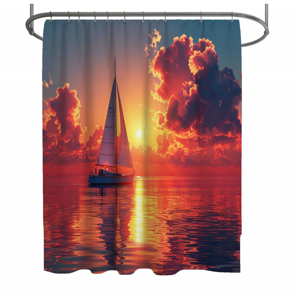 East Urban Home Sailing Shower Curtain - Nautical Bathroom Decor_12412 ...