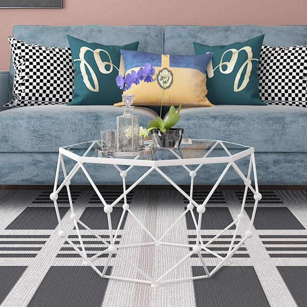 Ivy Bronx Tempered Octagon Glass table top - 1/4" Thick - Double Bevel ...