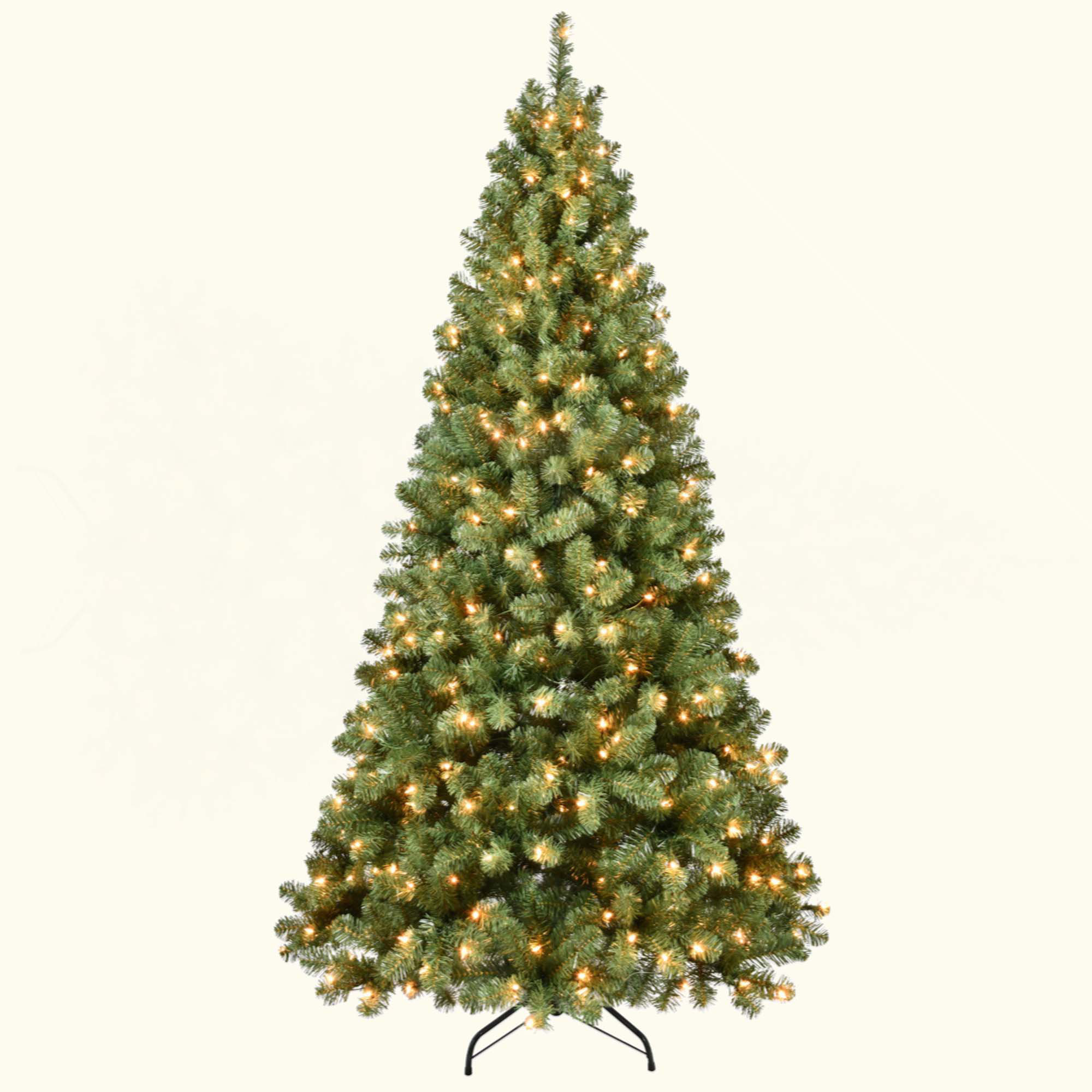 Latitude Run® Pre-Lit PVC Christmas Tree With 300 UL Lights, 779 Tips ...