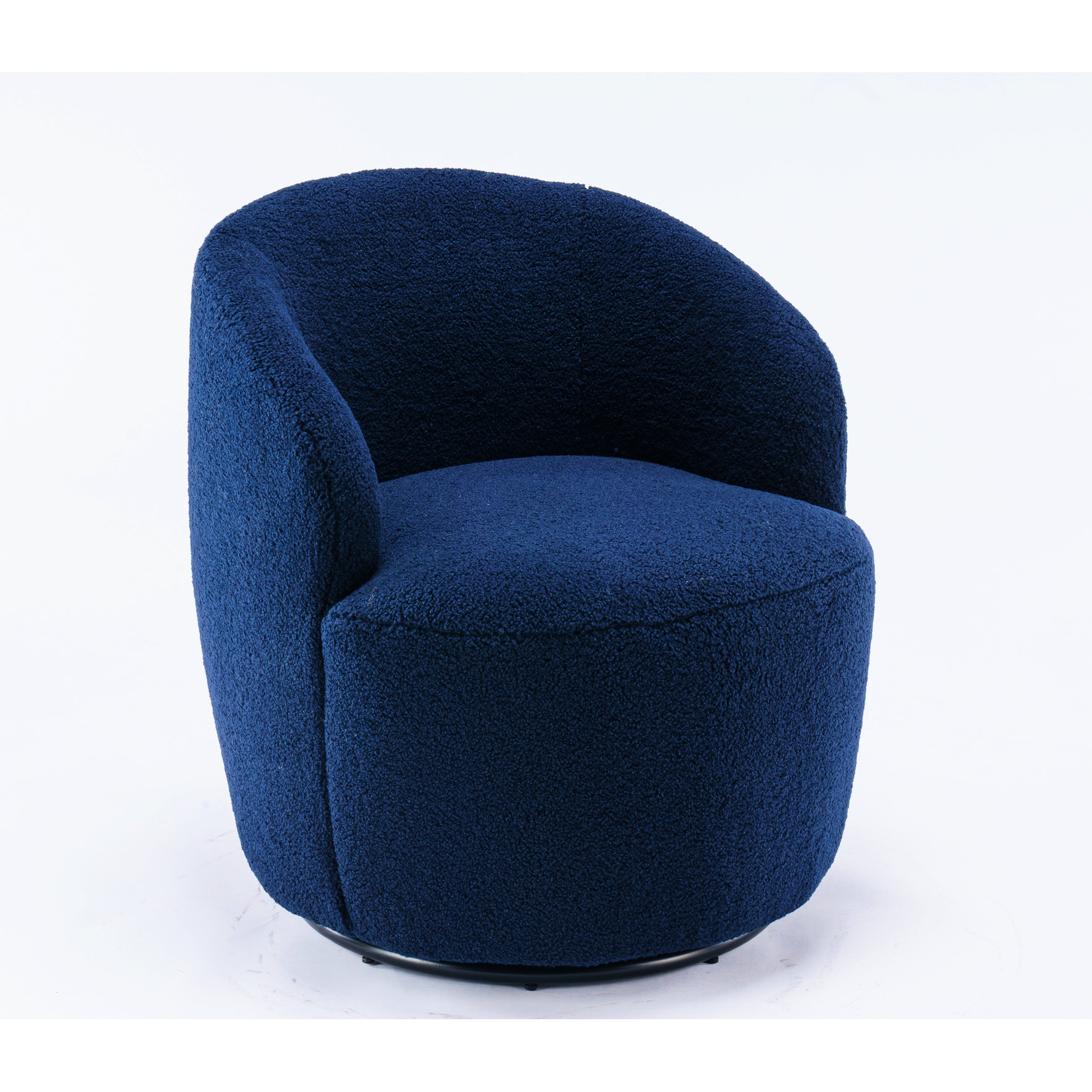 Ivy Bronx Black Fabric Armchair, Swivel And Foam Filled For Indoor ...