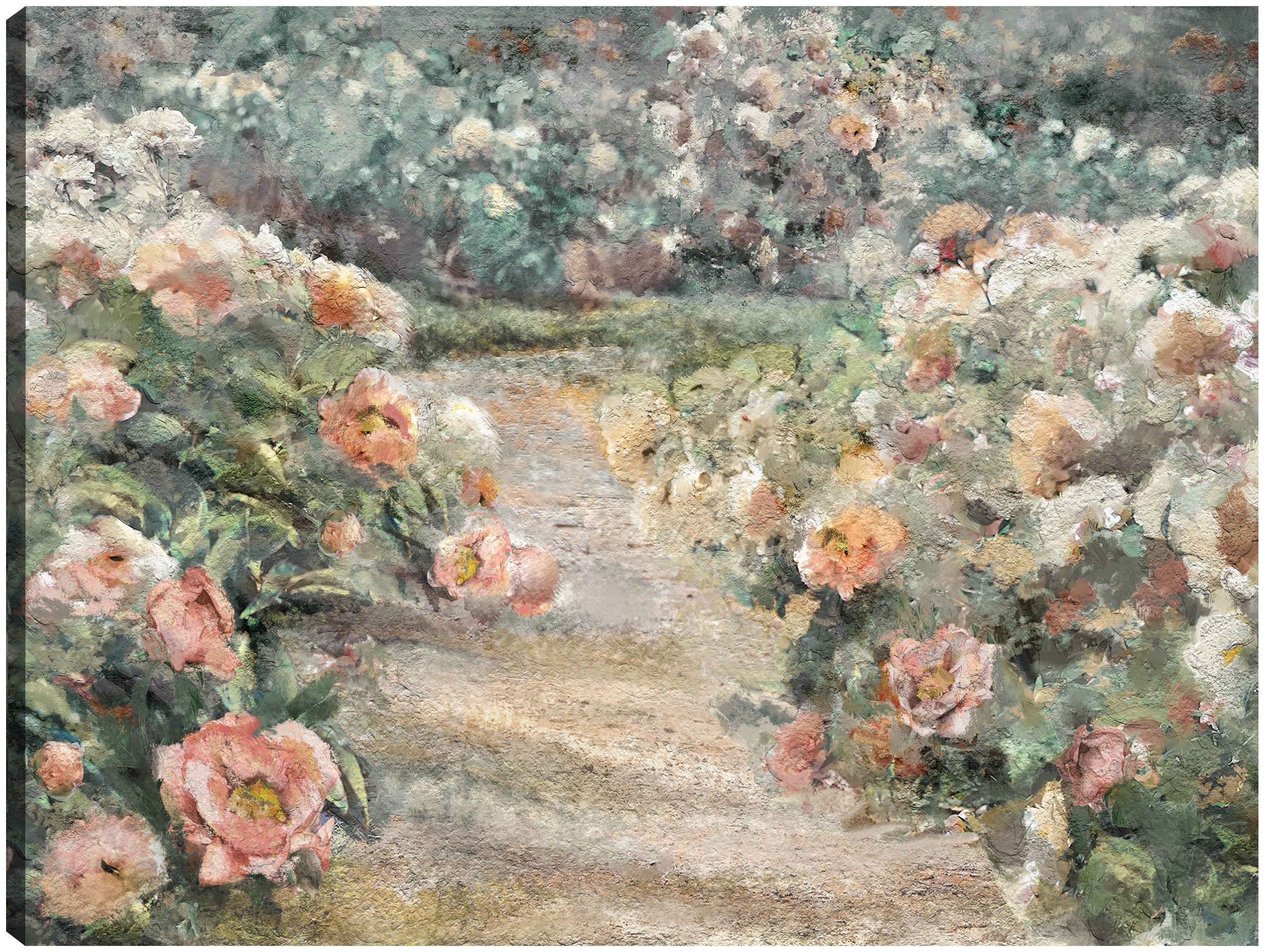 Red Barrel Studio® Garden Path by Studio Arts Canvas Art Print | Wayfair