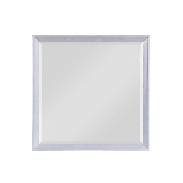 Latitude Run® Aromas 42"x41" Mirror, White Oak Finish | Wayfair