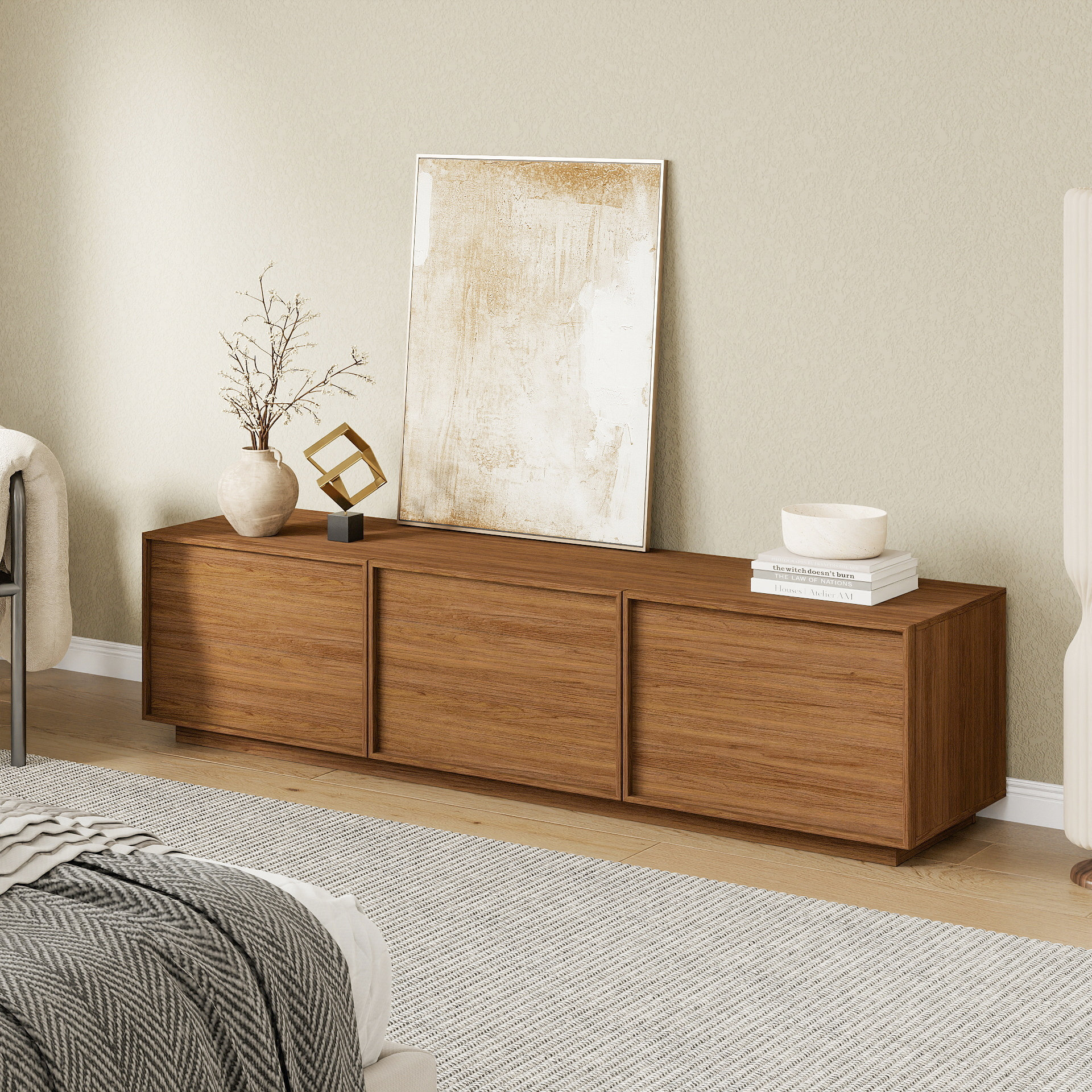 George Oliver Modern 70.87" TV Stand with Storage, Entertainment Center ...