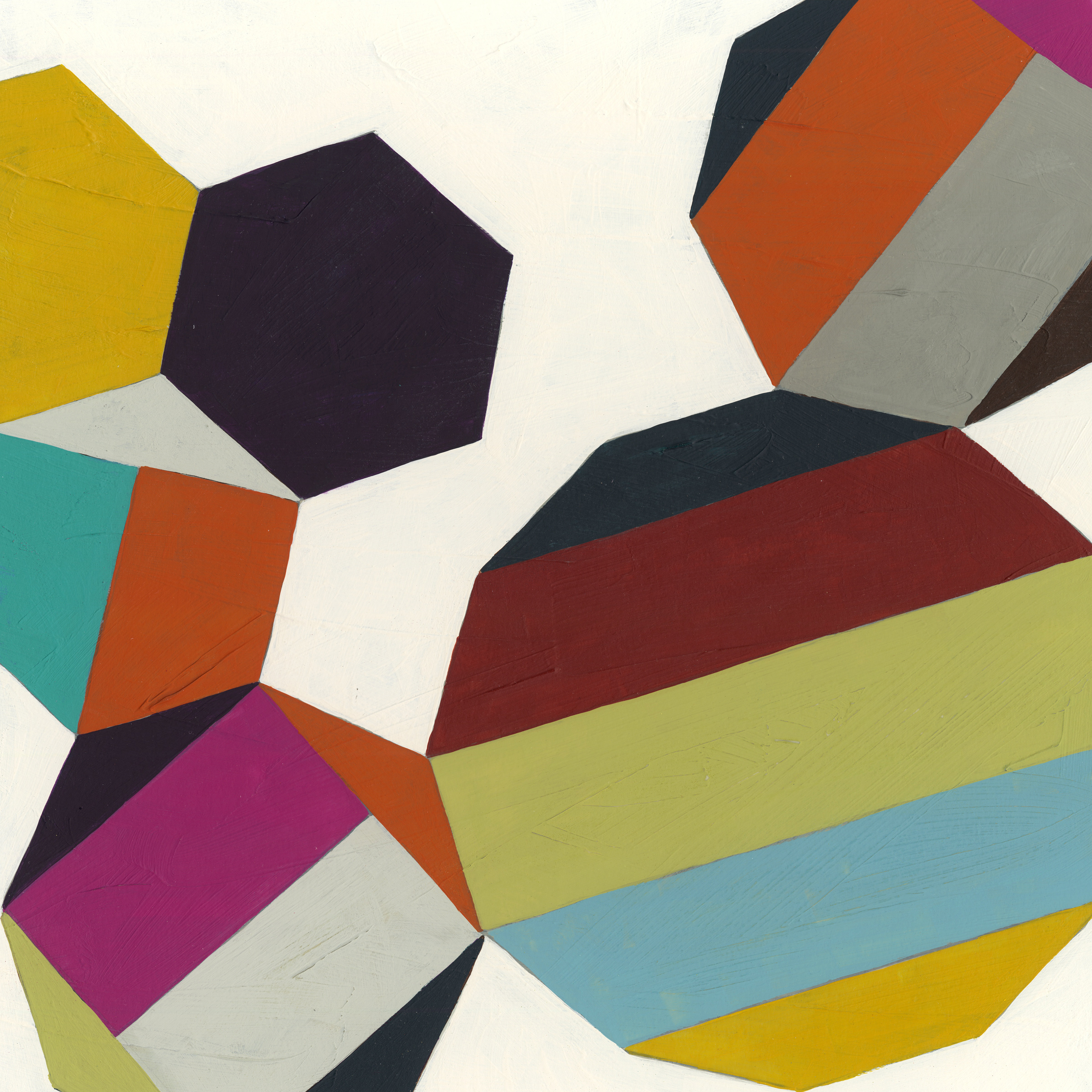 George Oliver Poly-Rhythmic II by June Erica Vess - Wrapped Canvas Art ...