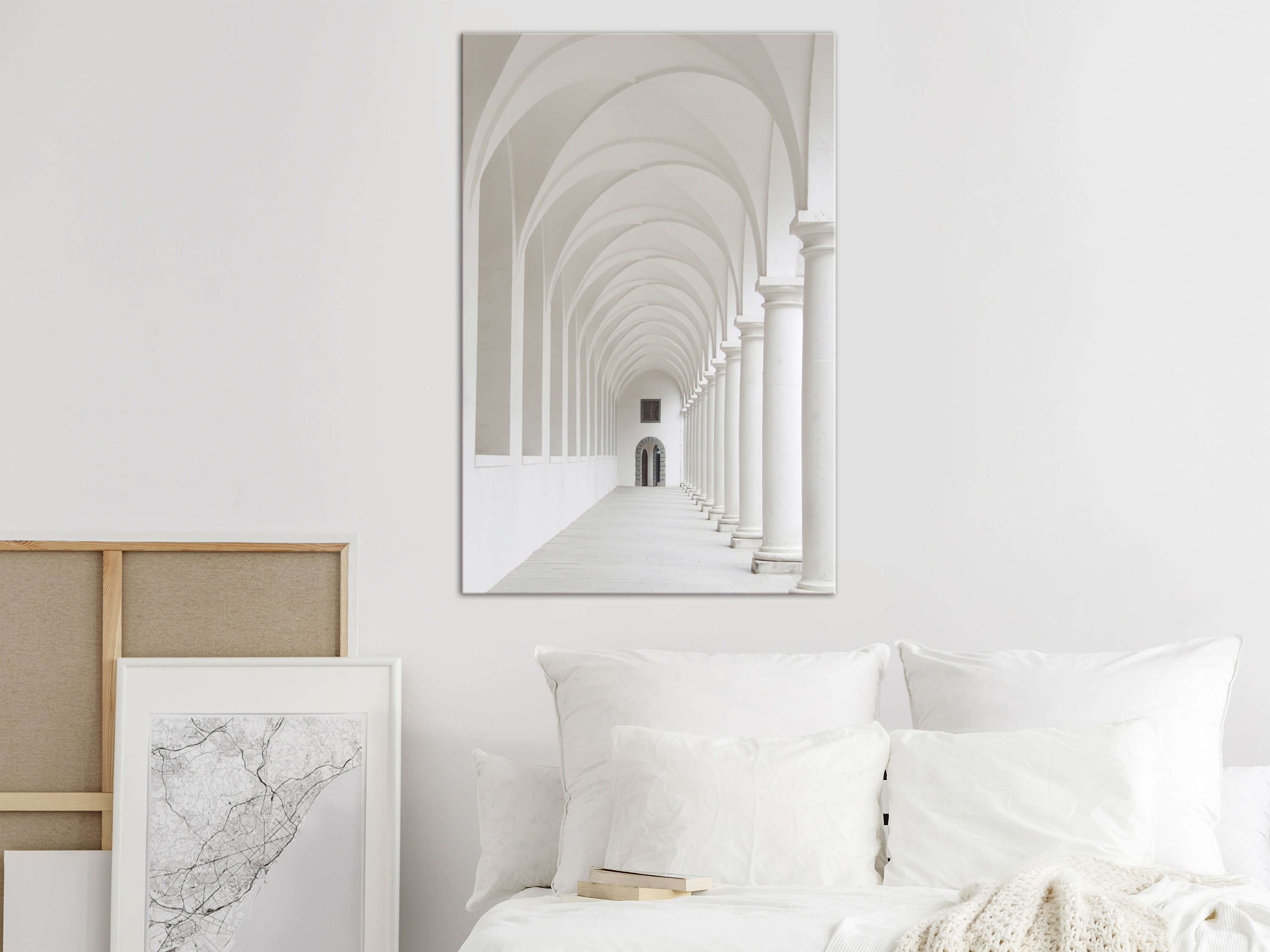East Urban Home Colonnade - Wrapped Canvas Print | Wayfair