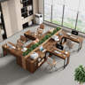 Inbox Zero L Shaped Desk With Lift Top, Power Outlets, 3 Fluted Design ...