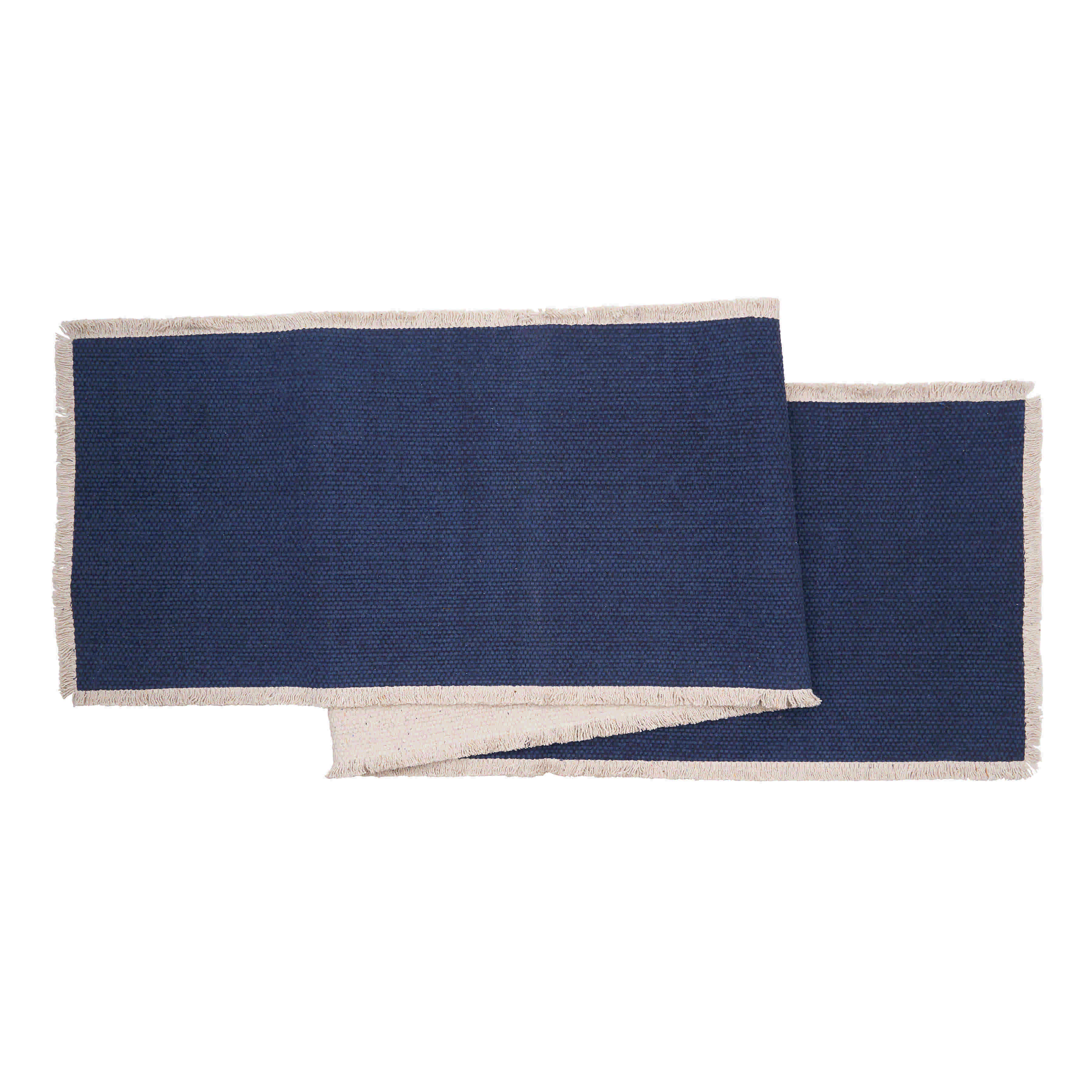 Winston Porter Fringed Vintage Indigo Runner | Wayfair