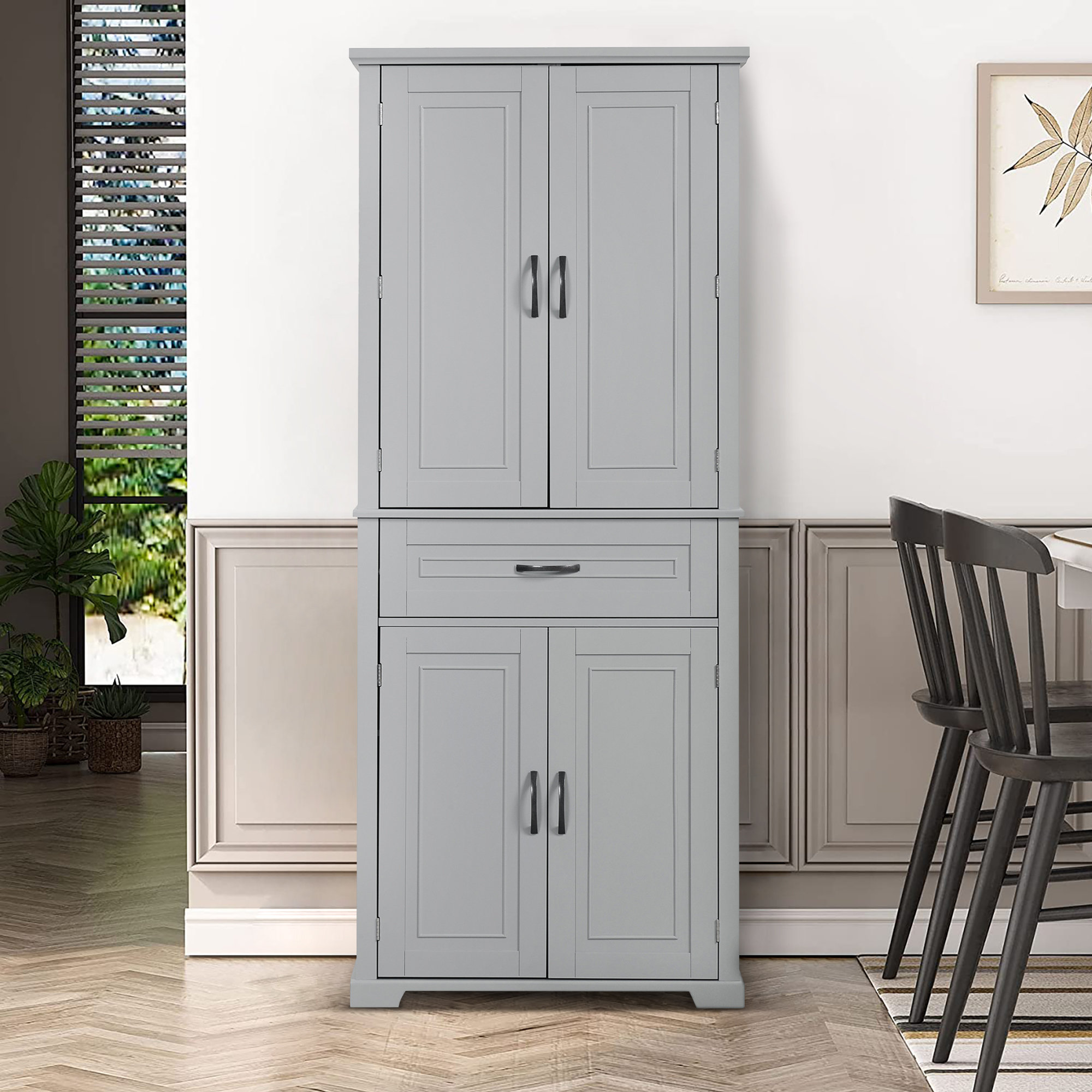 Lark Manor™ 72 inch Modern Kitchen Pantry Cabinet, Freestanding Tall ...