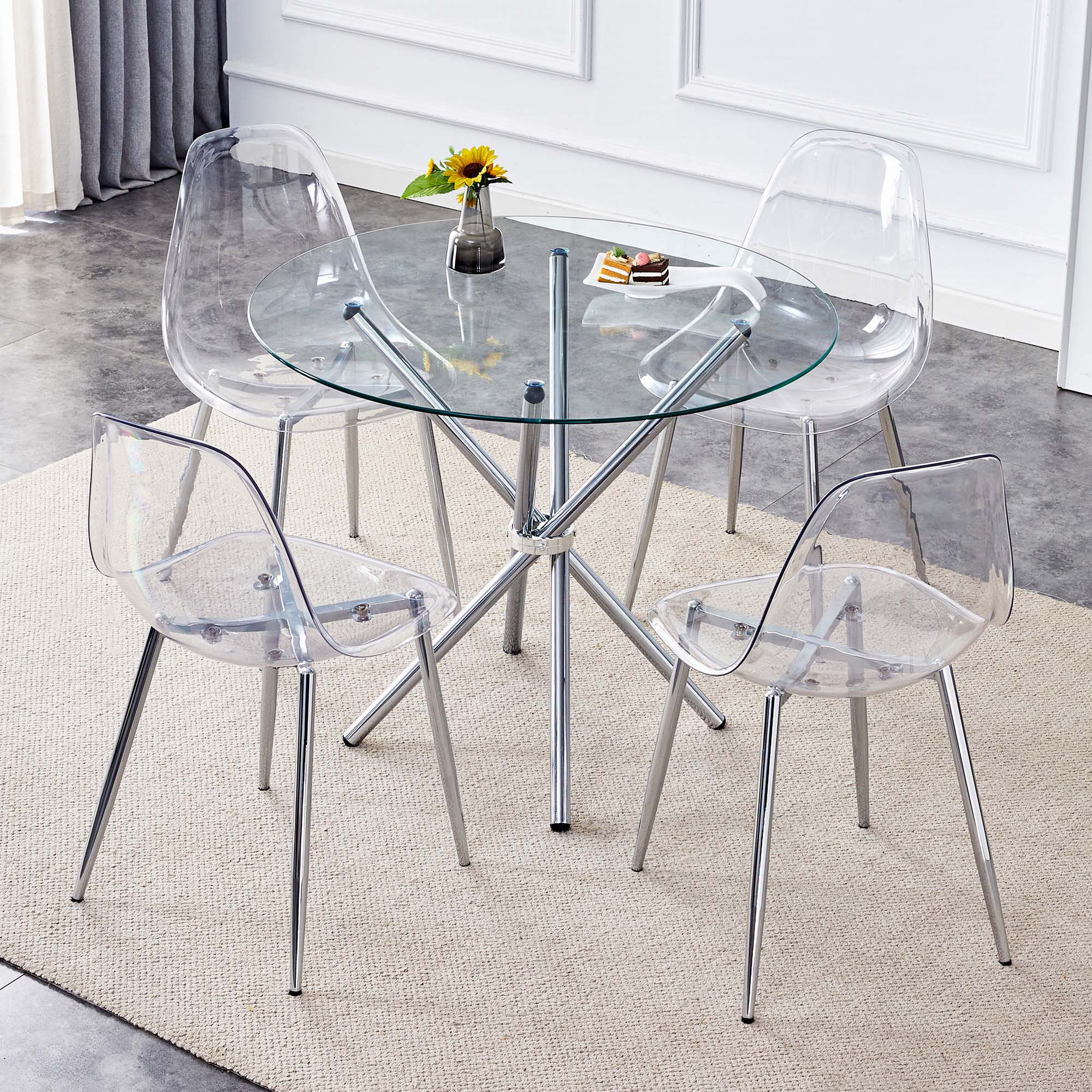 Wrought Studio™ 5 Pc Dining Table Set | Wayfair