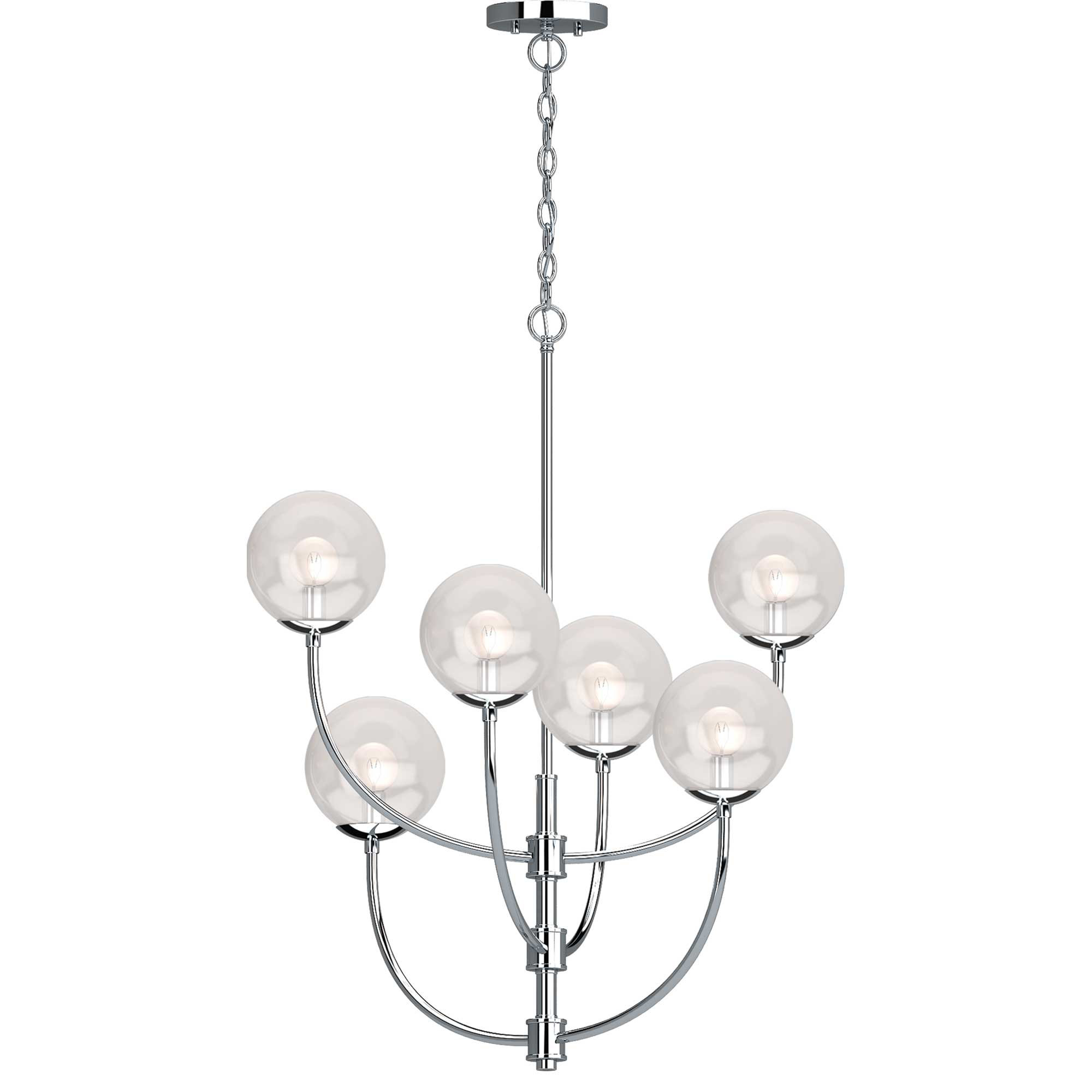Red Barrel Studio® V2056-3 Lawrence 6-Light Indoor Chrome Hanging ...