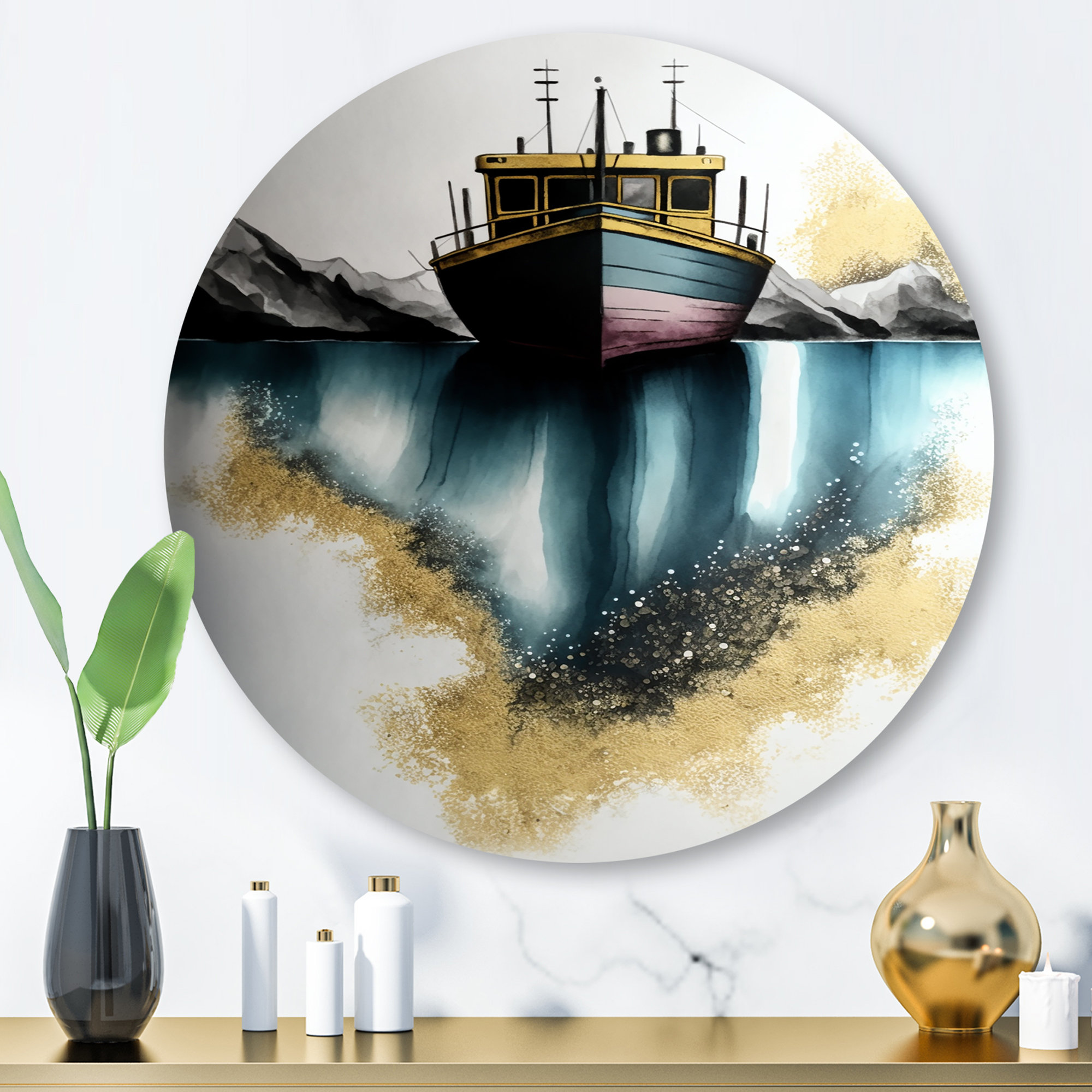 Breakwater Bay Earvie Green Modern Fishing Boat | Wayfair