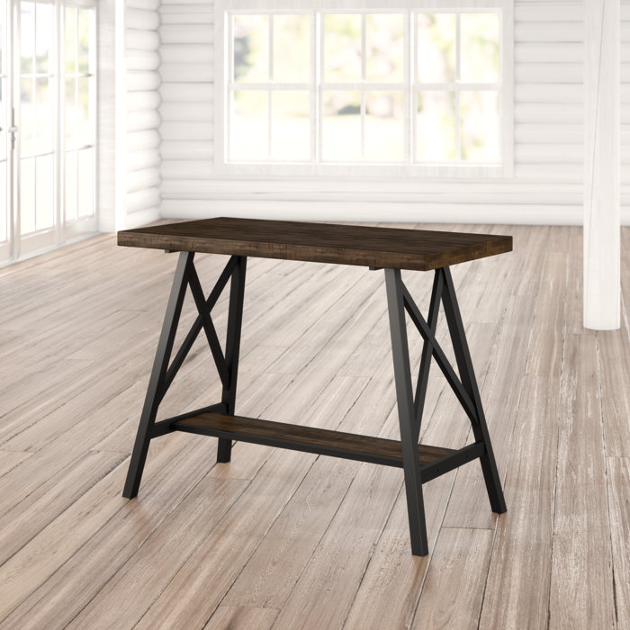 Union Rustic Jerrilyne Counter Height Trestle Dining Table & Reviews ...