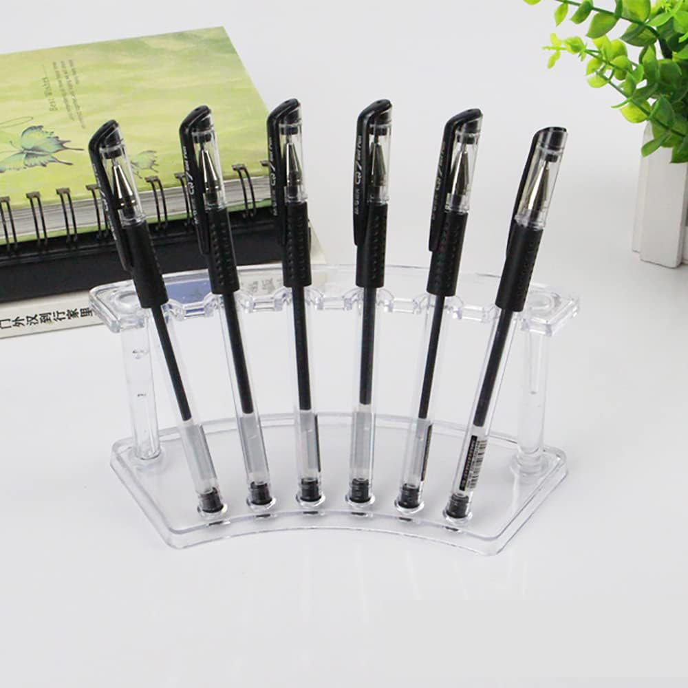 Latitude Run® Pack Acrylic Pen Display Stand, 6-Slot Pen Holder Rack ...