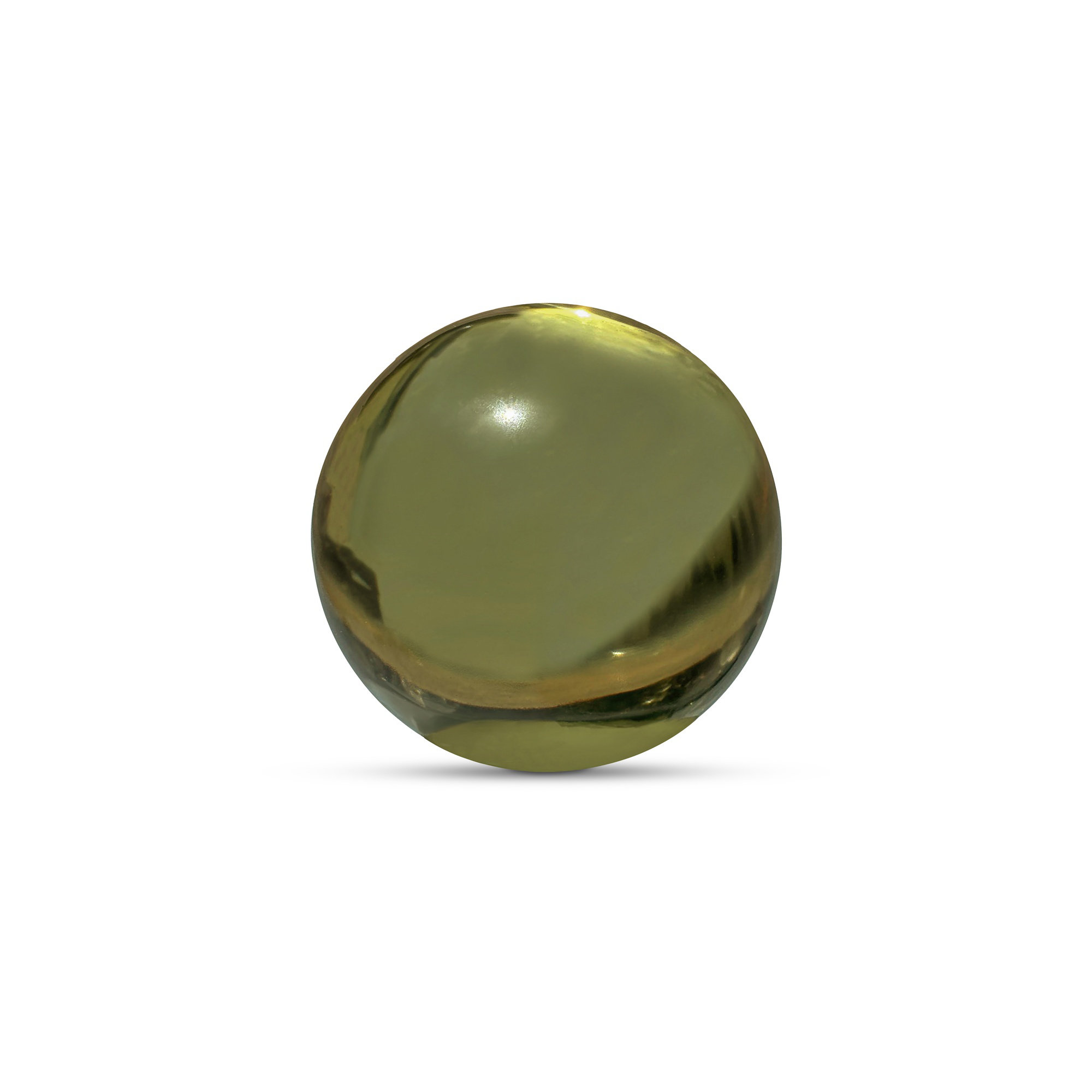 World Menagerie Almos Cast Glass Decorative Object Olive | Wayfair