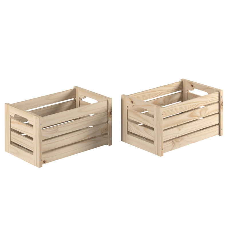 Rebrilliant Novelyn Solid Wood Crate & Reviews | Wayfair