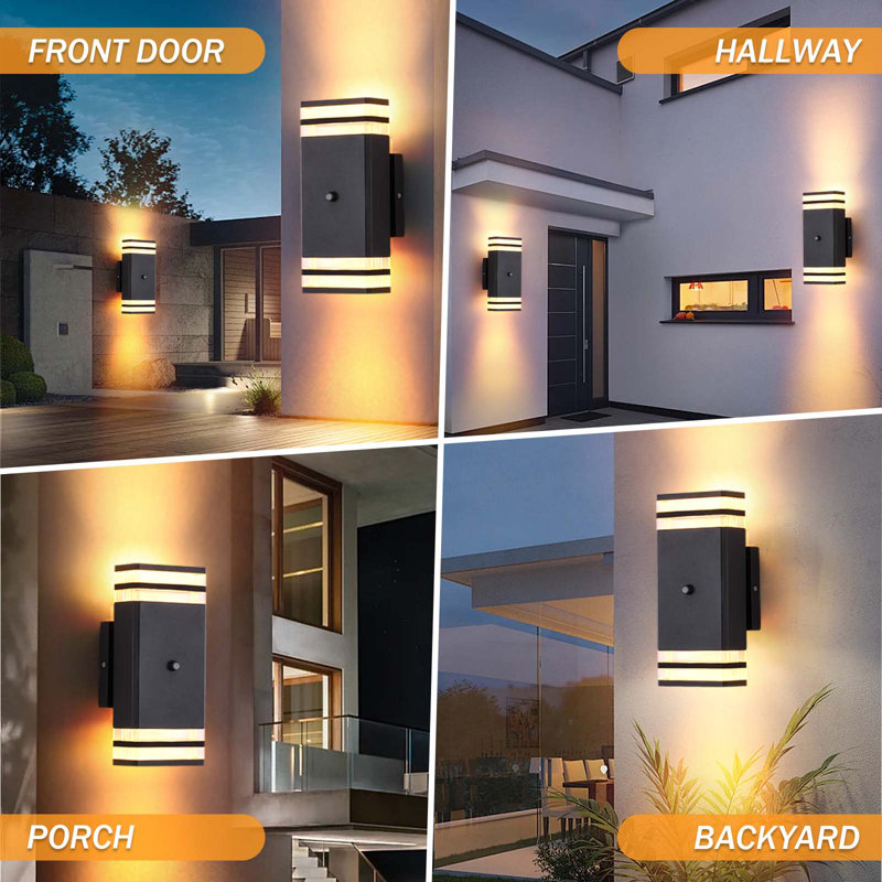 Wrought Studio™ 9.8'' H Integrated LED Square Up Down Wall Light ...