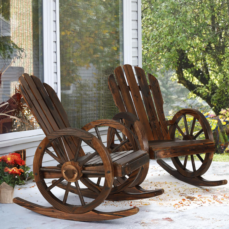 Millwood Pines Diamant Fir Outdoor Rocker Chair | Wayfair