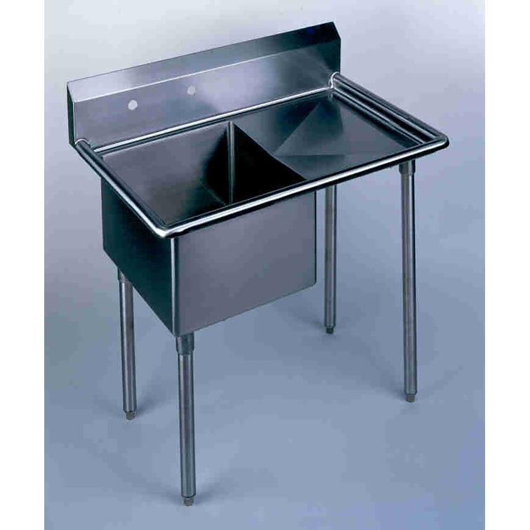 SPG Universal 43'' L Single Bowl Stainless Steel Kitchen Sink | Wayfair