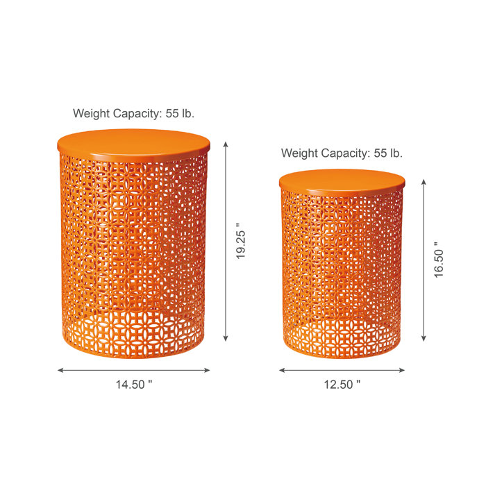 Dakota Fields Deasia Iron Accent Stool & Reviews | Wayfair