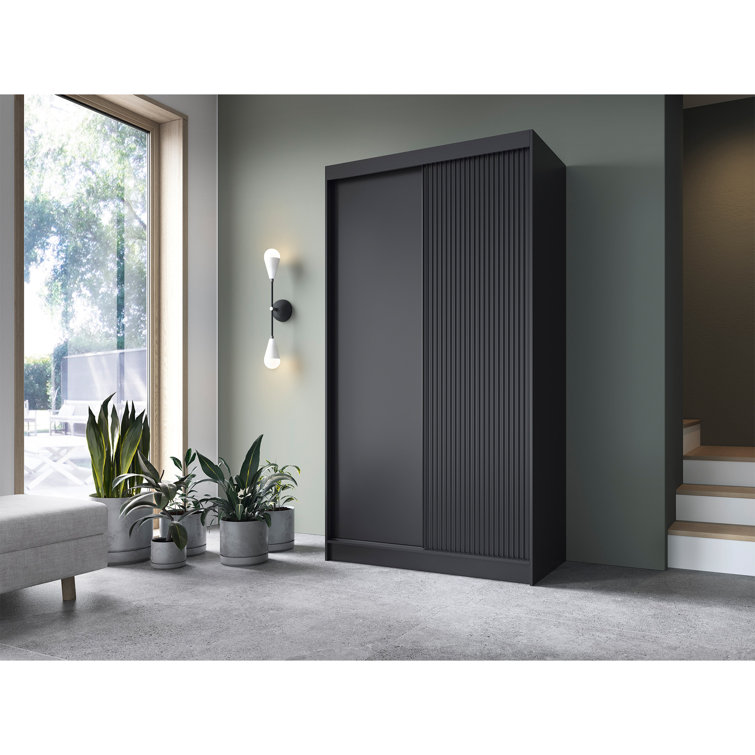 Latitude Run Plumville 2 Door MDF Plate Wardrobe | Wayfair.co.uk