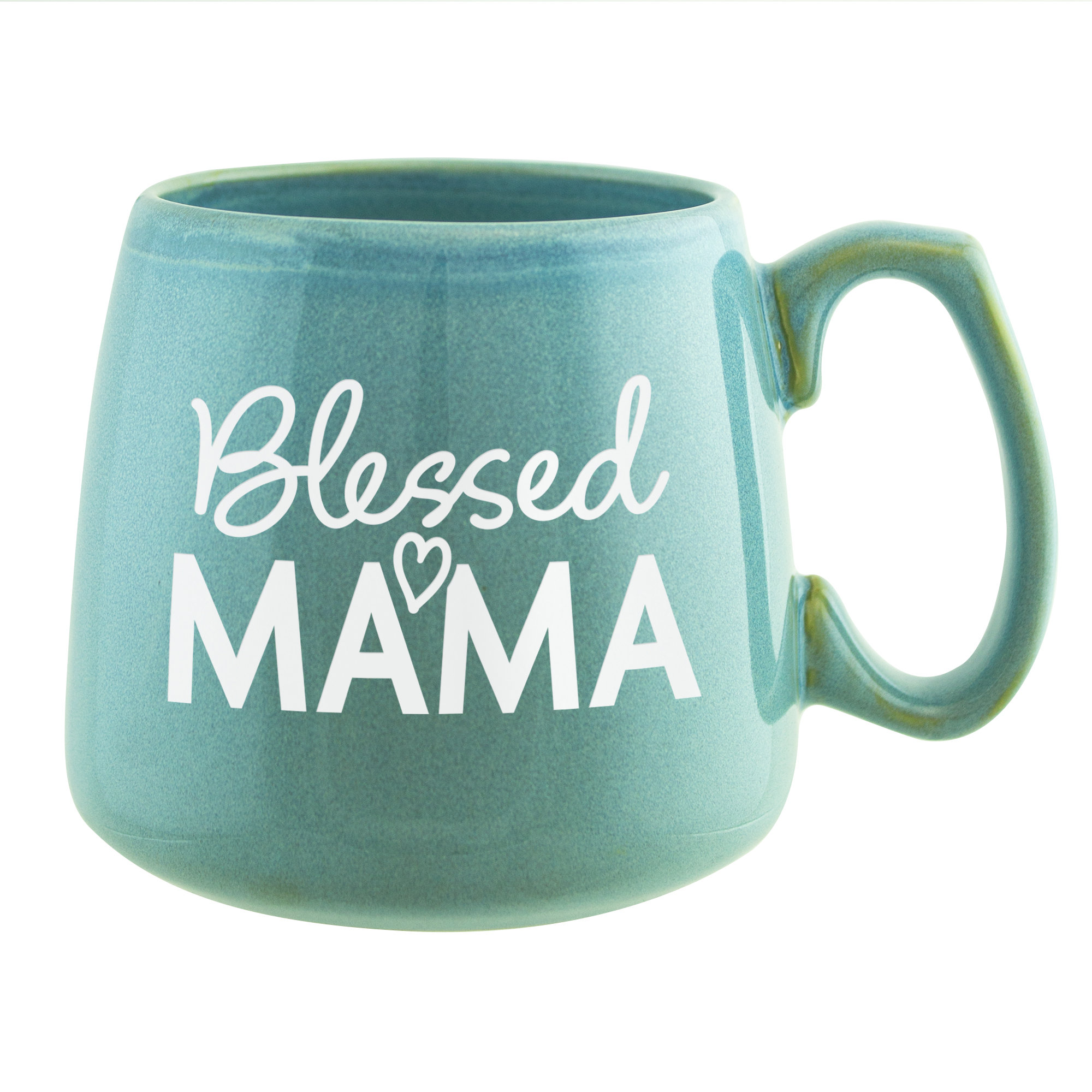 Trinx Blessed Mama Sand Etched Ceramic Coffee Mug, 16oz | Wayfair