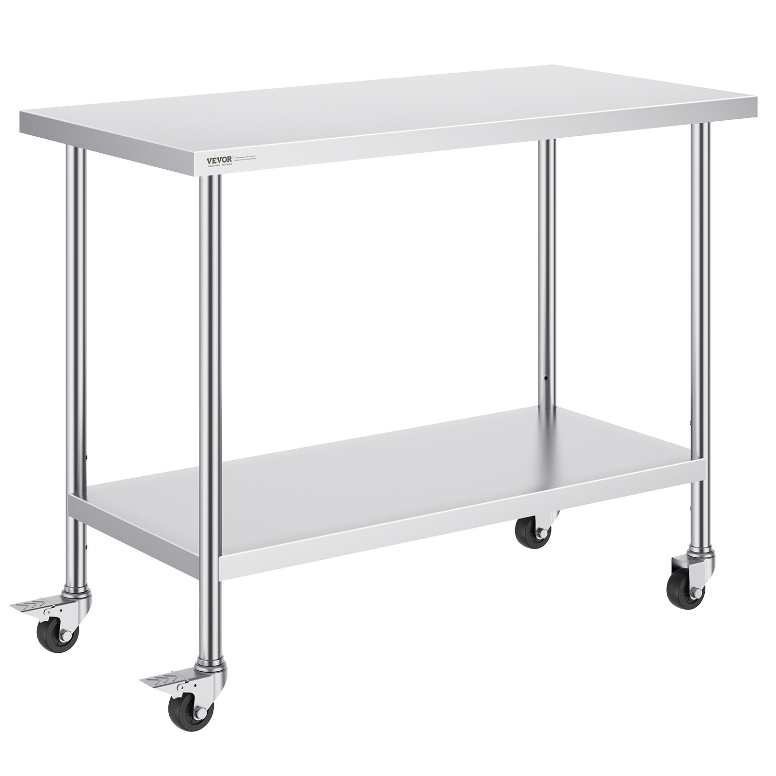 VEVOR Stainless Steel 38'' H Adjustable Portable Work Table | Wayfair