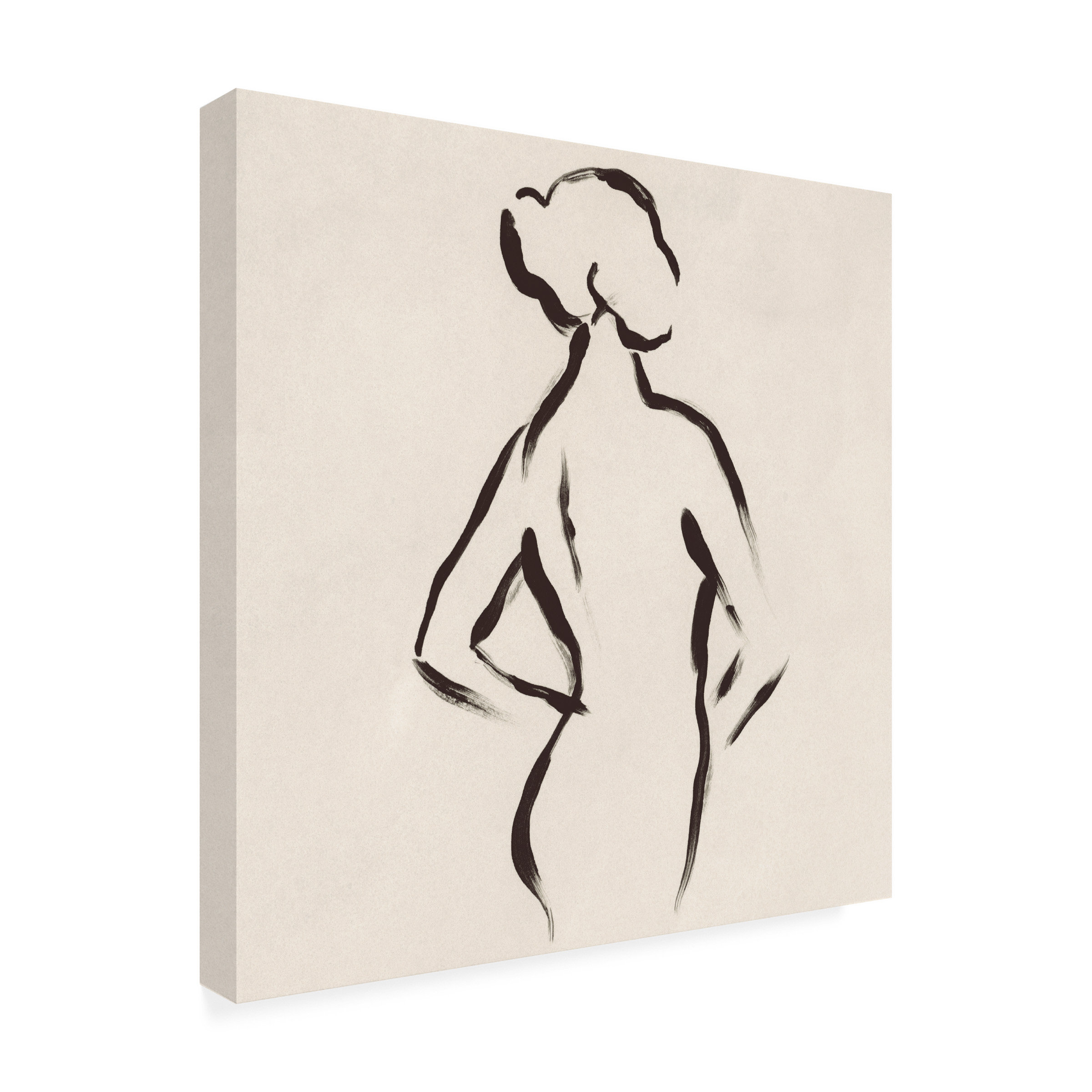 Winston Porter June Erica Vess Brush Figure Study IV Canvas Wall Art | Wayfair