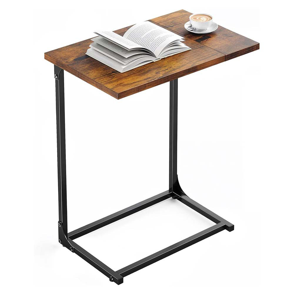 17 Stories C-Shaped Side Table, C-Table For Sofa, End Table With Frame ...