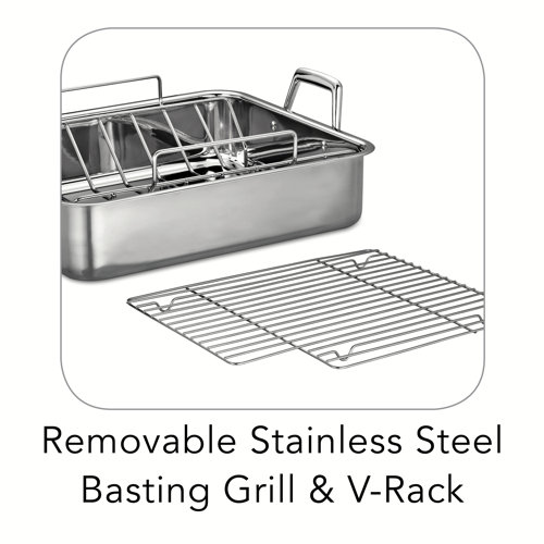 Tramontina Gourmet Prima 18.88 in. Stainless Steel Roasting Pan ...