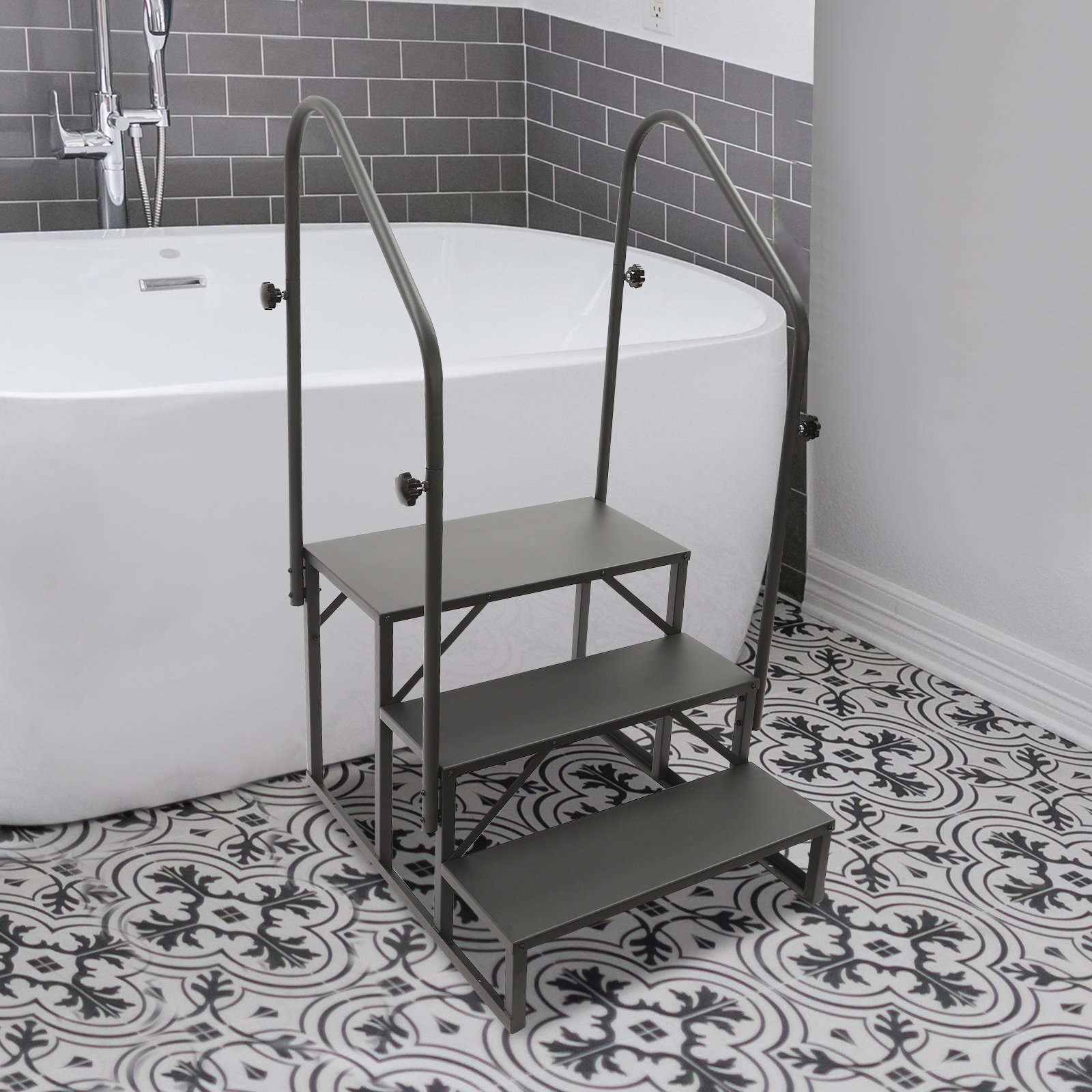 WFX Utility™ 3 - Step Steel Small Step Ladder | Wayfair