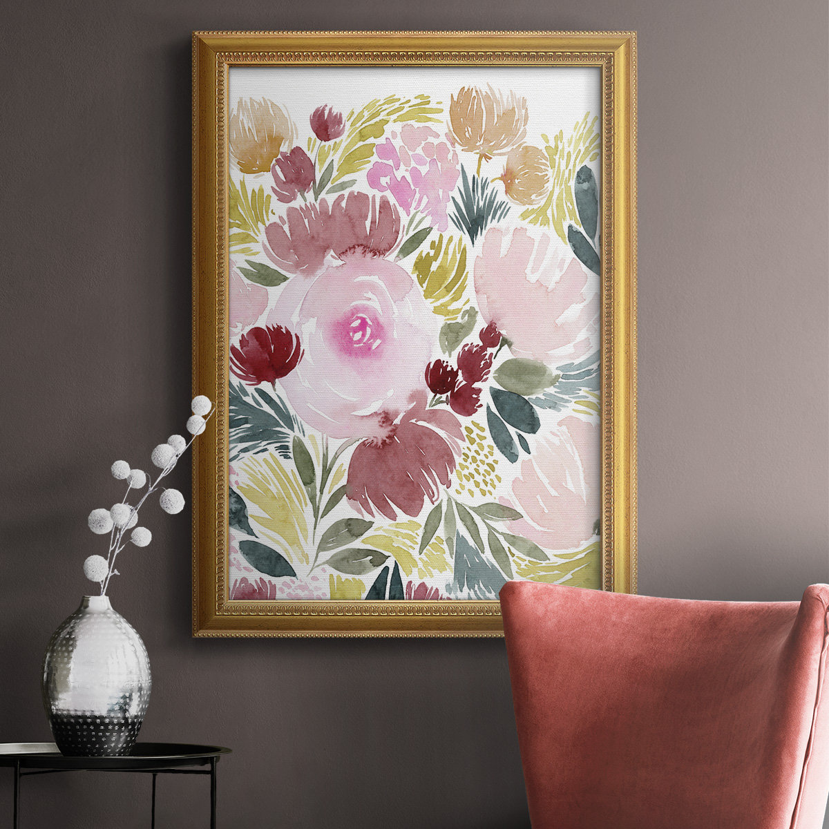 Winston Porter Rose Rays II Premium Framed Canvas- Ready To Hang ...