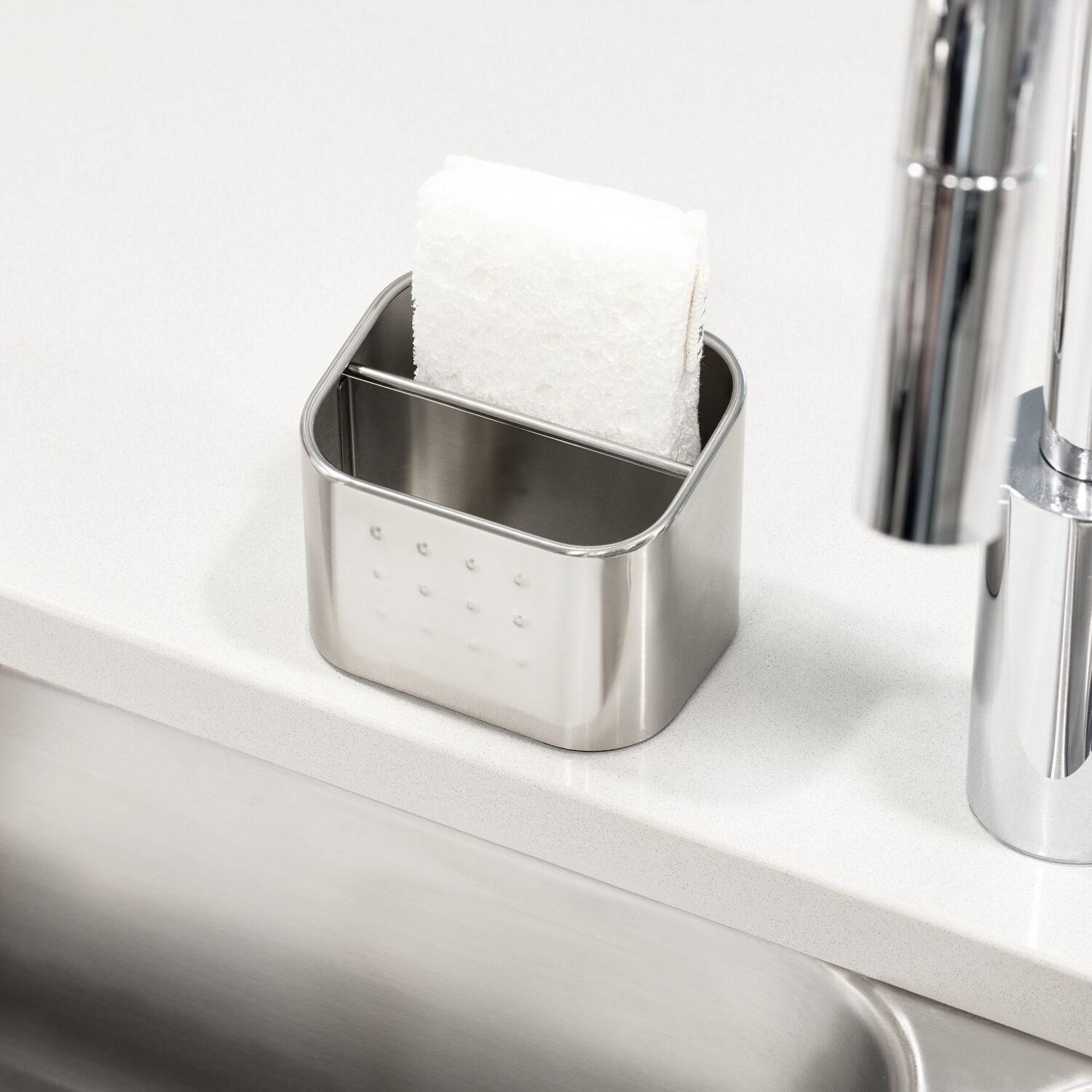 iDesign Forma Stainless Steel Sponge Holder & Reviews | Wayfair