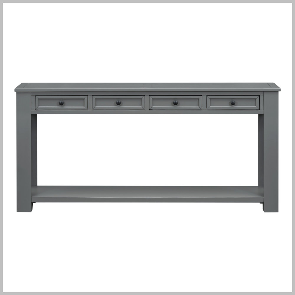 Dakota Fields Modern Console Table with Storage Drawers and Bottom ...