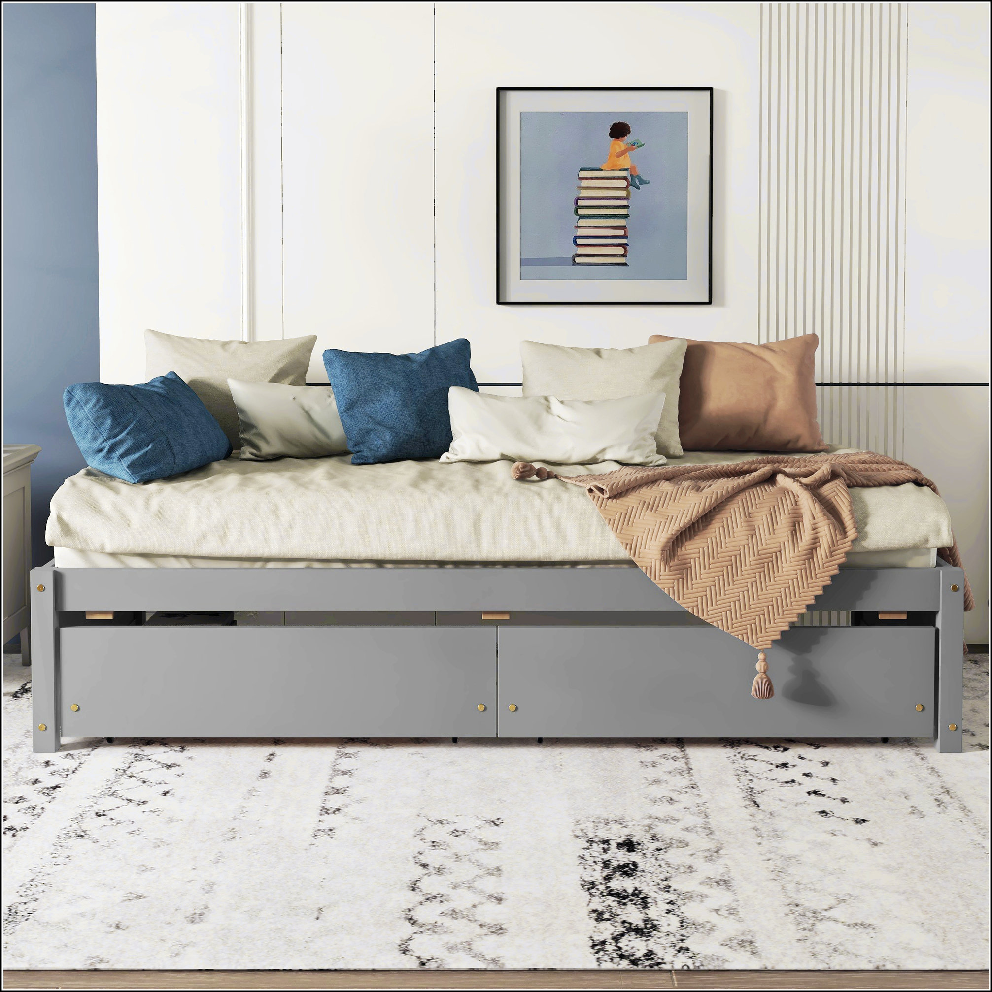 Red Barrel Studio® Twin Bed With 2 Drawers | Wayfair