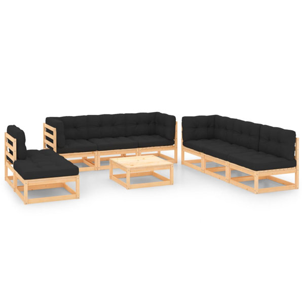 Ebern Designs 7-Sitzer Lounge-Set Hazelann mit Polster | Wayfair.de