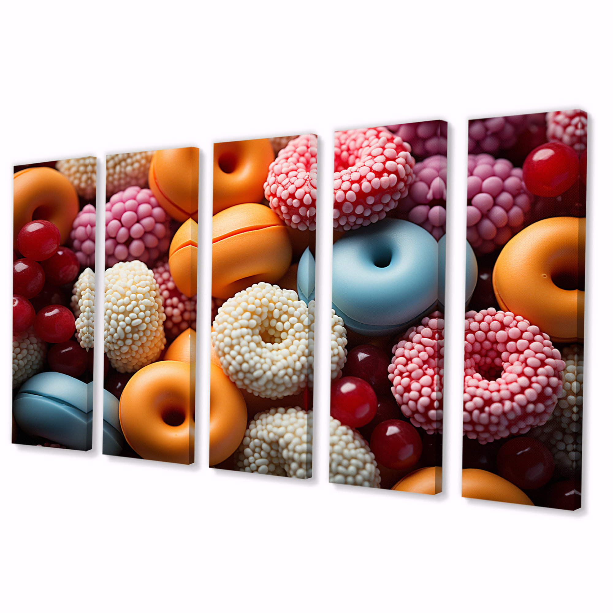 Design Art Colorful Pop Art Candy II - Food & Beverage Canvas Print - 5 ...