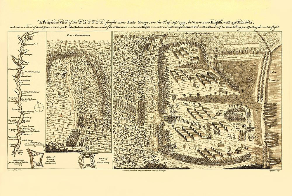 Trinx Lake George Battle Poster Print By JEFFERYS JEFFERYS (18 X 24 ...