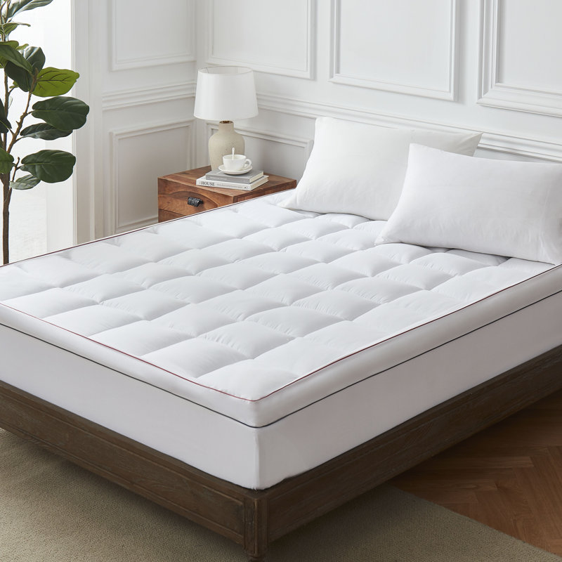 Alwyn Home Anjum Extra Thick Mattress Topper, Plush Soft Mattress ...