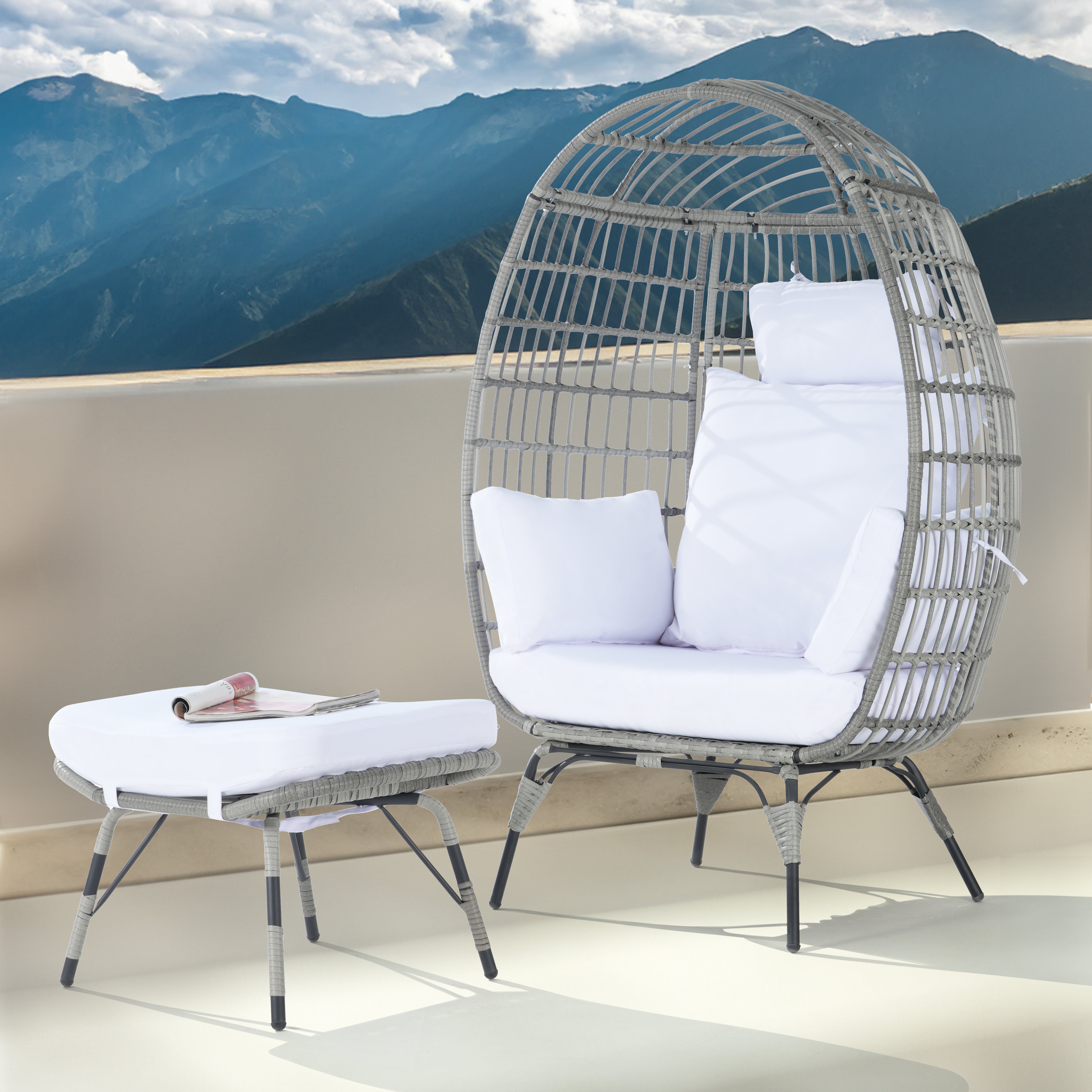 SANSTAR Wicker Outdoor Lounge Chair | Wayfair
