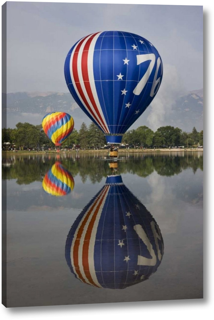 Winston Porter 'Co Hot Air Balloons over Prospect Lake' Photographic ...