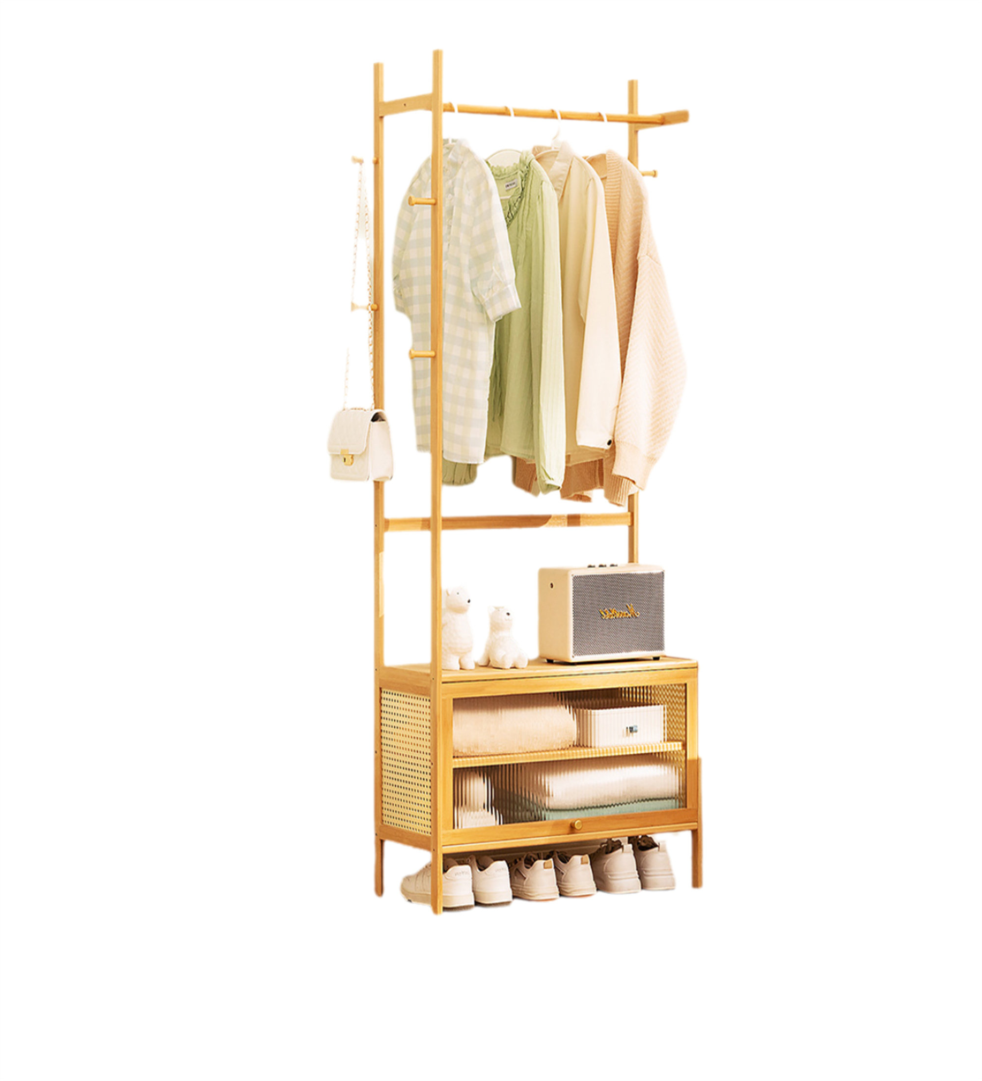 George Oliver Cloak Rack Bedroom Vertical Simple Hanging Racks | Wayfair