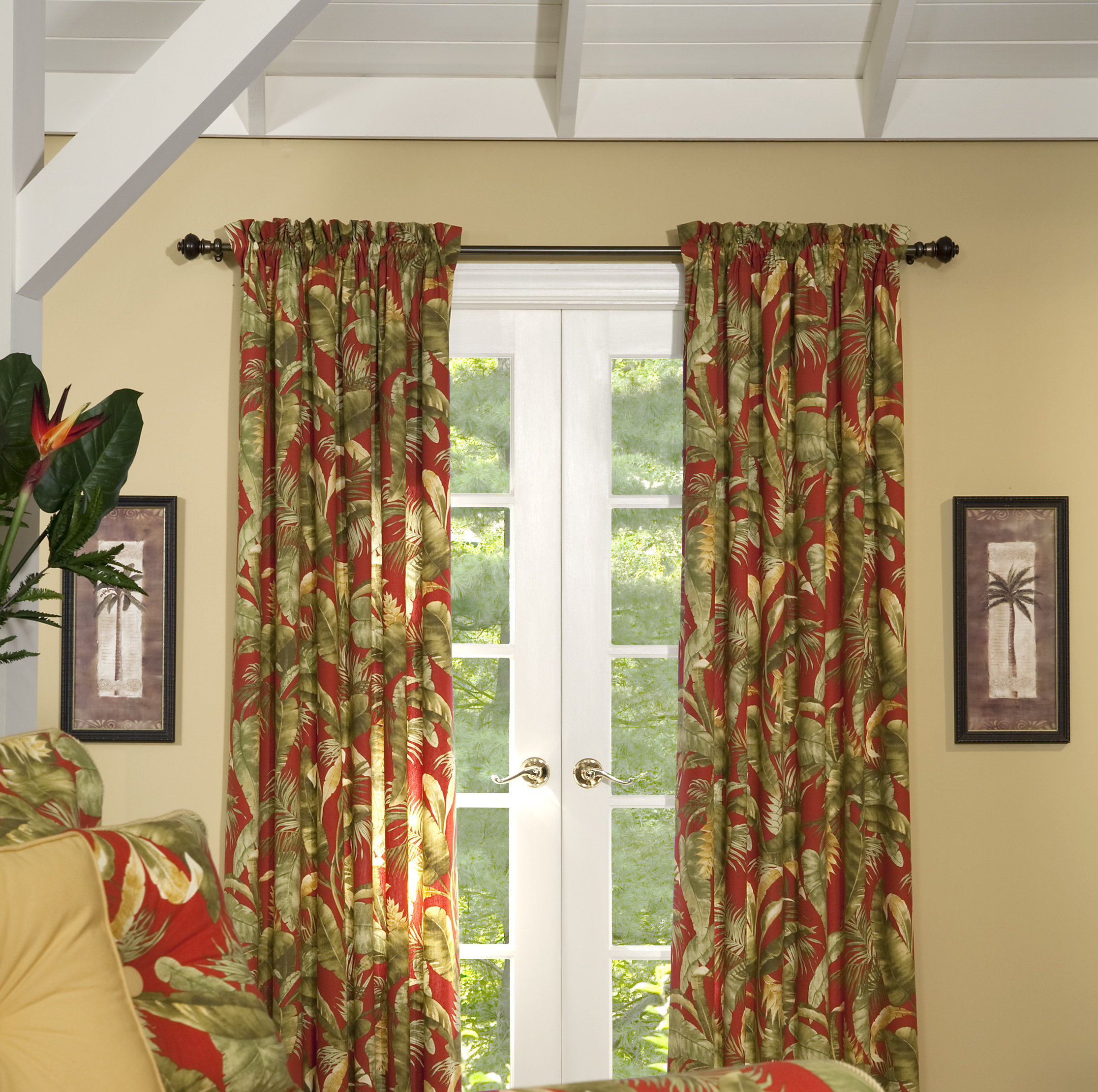 thomasville at home Captiva Floral/Flower Room Darkening Rod Pocket ...